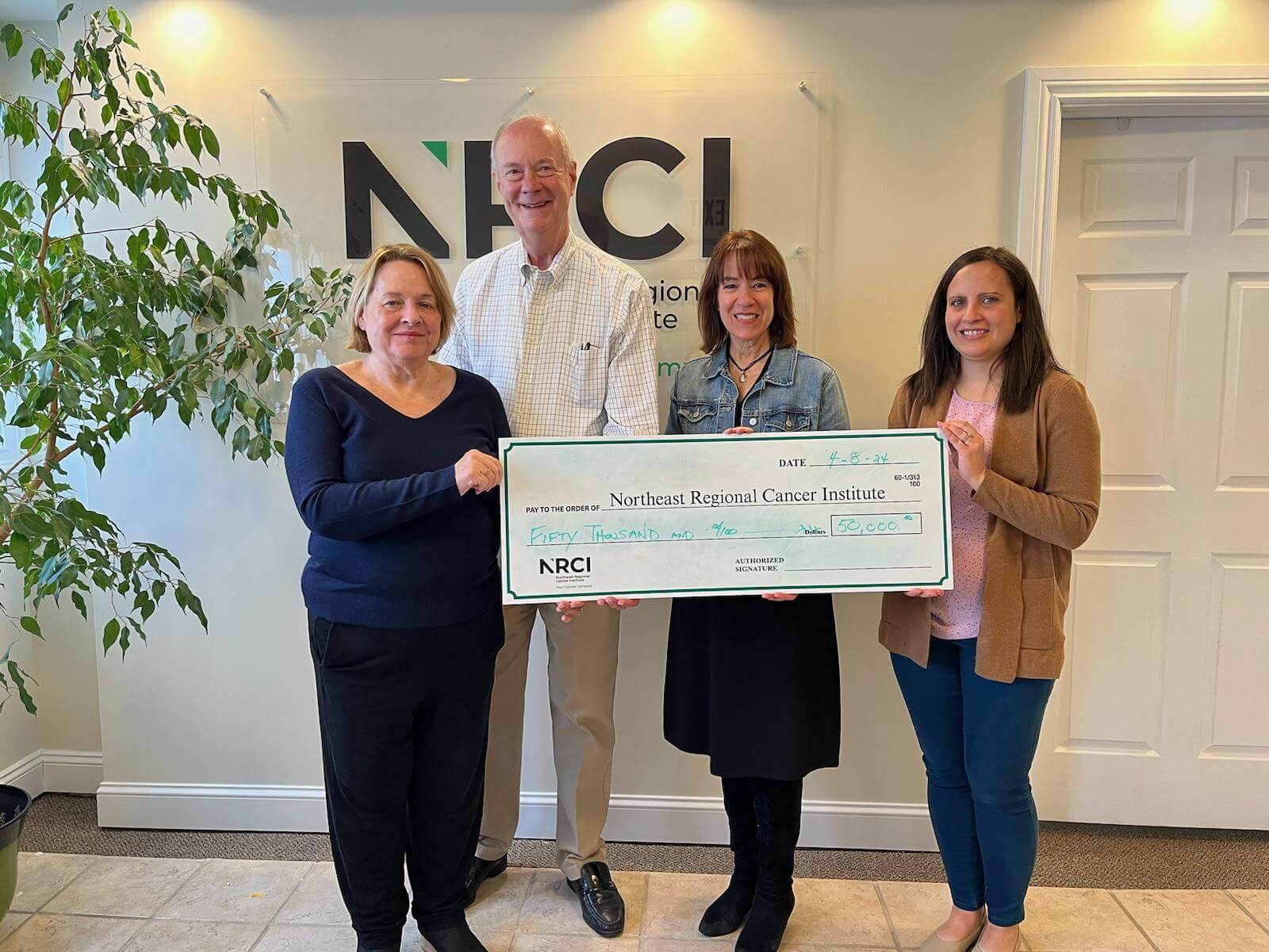 Northeast Regional Cancer Institute Receives $50,000 from Hawk Family ...